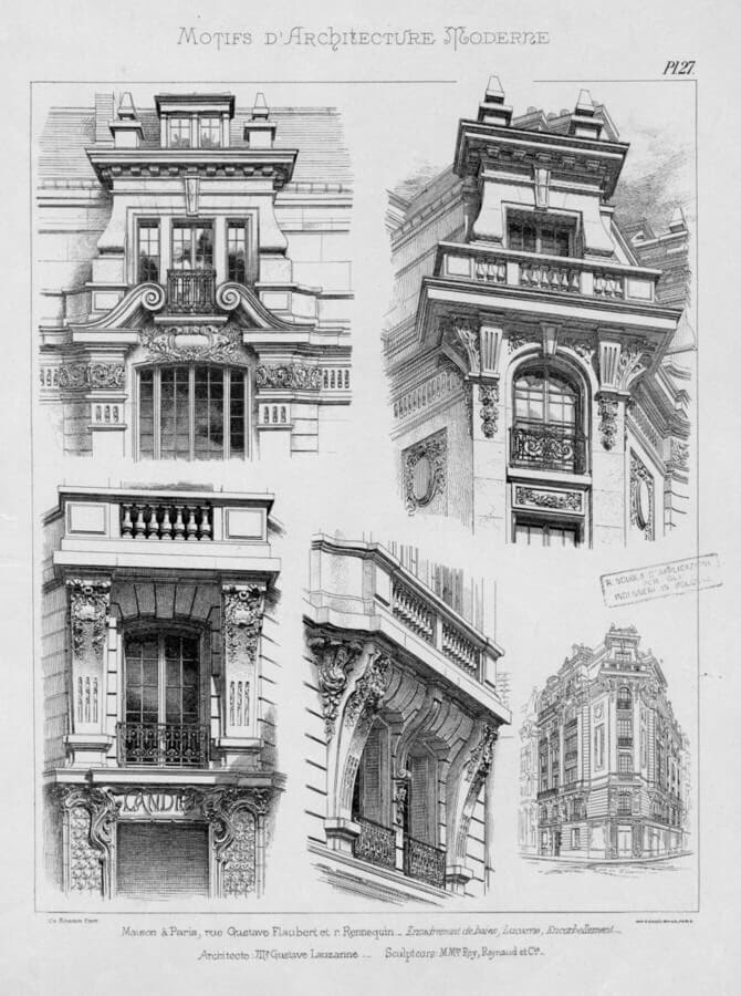 Drawing Of Buildings And Vintage Urban Sketching From 1920 • Drawing Life