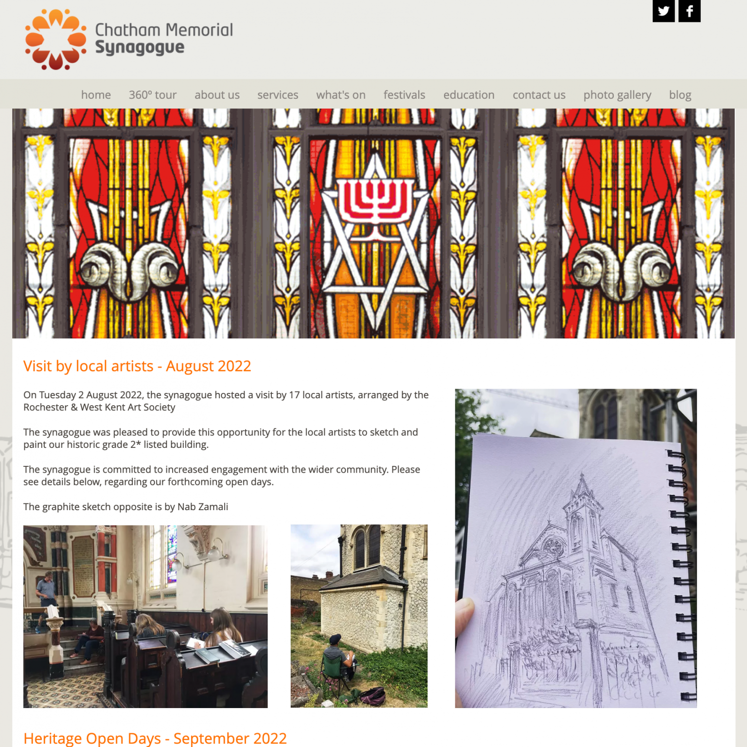 Perspective Drawing Of Chatham Synagogue Building • Drawing Life